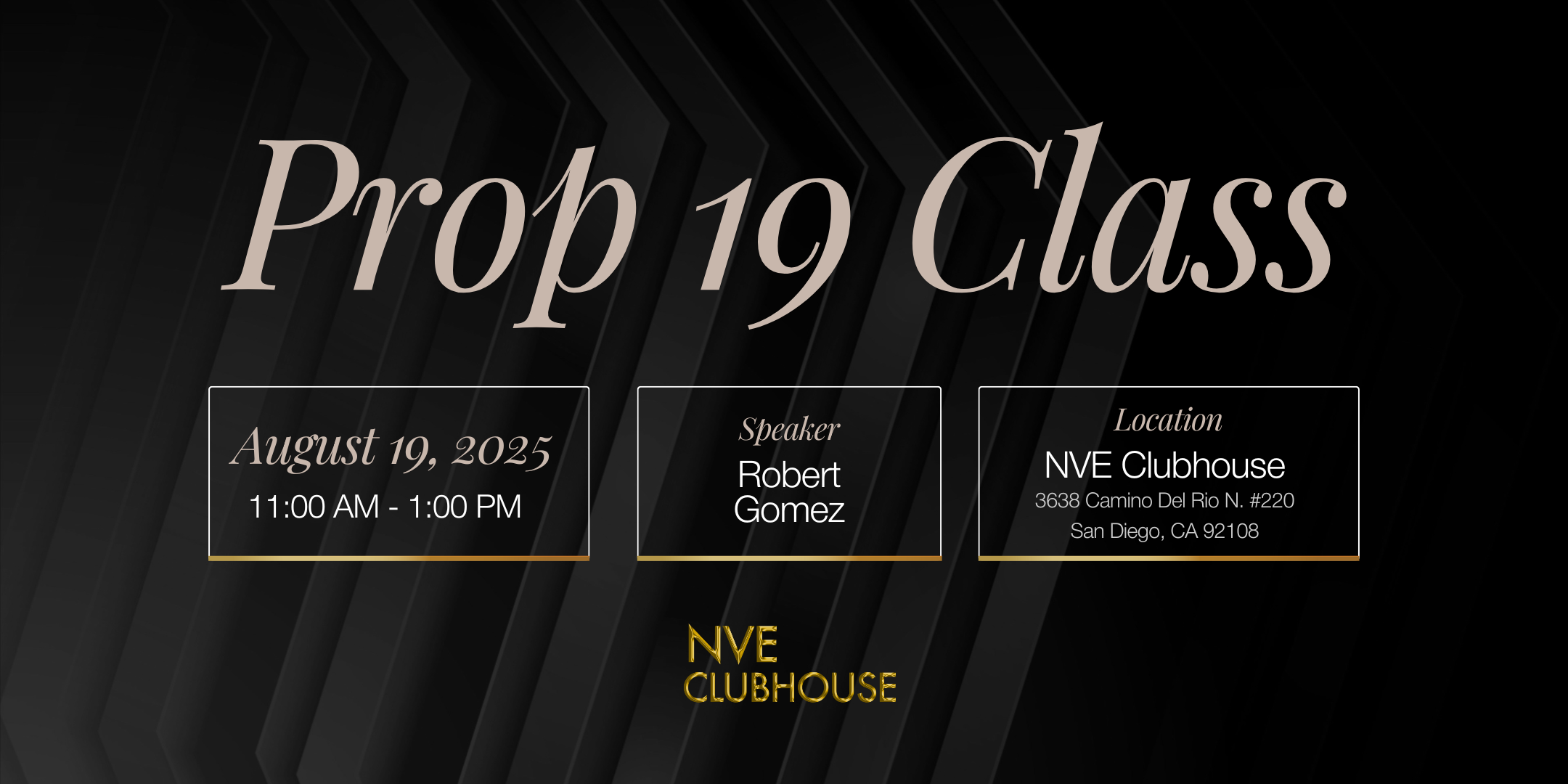 Prop 19 Class with Robert Gomez - New Venture Escrow